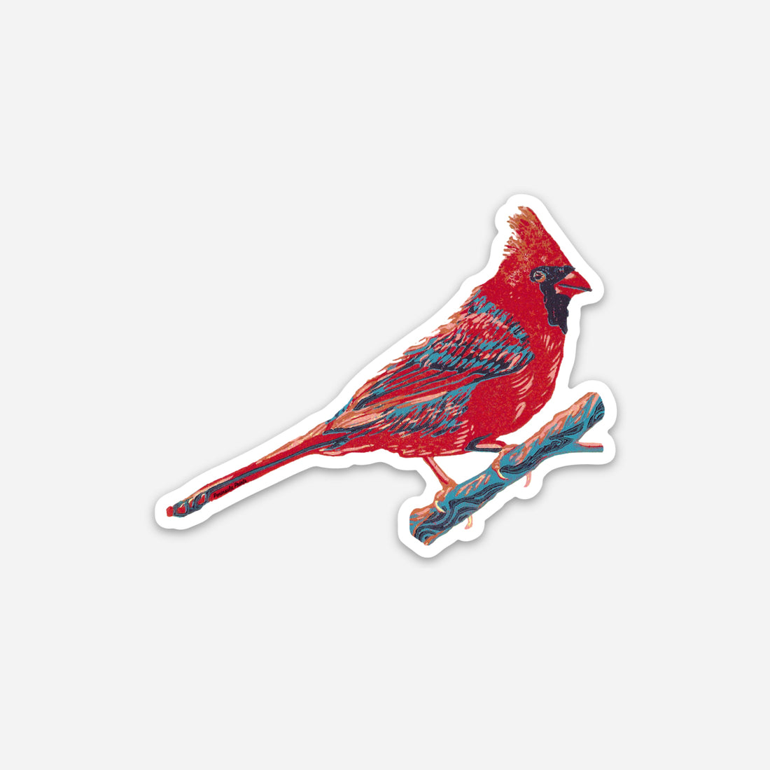 Cardinal Vinyl Sticker – Peninsula Prints